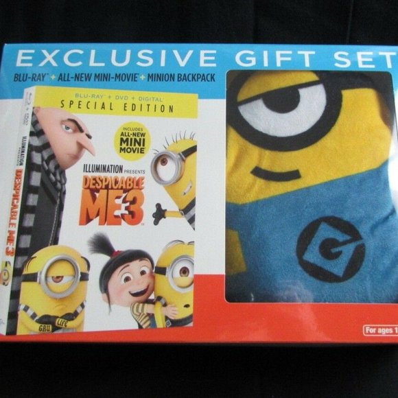Illumination | Accessories | Minion Backpack Gift Set Despicable Me 3 ...